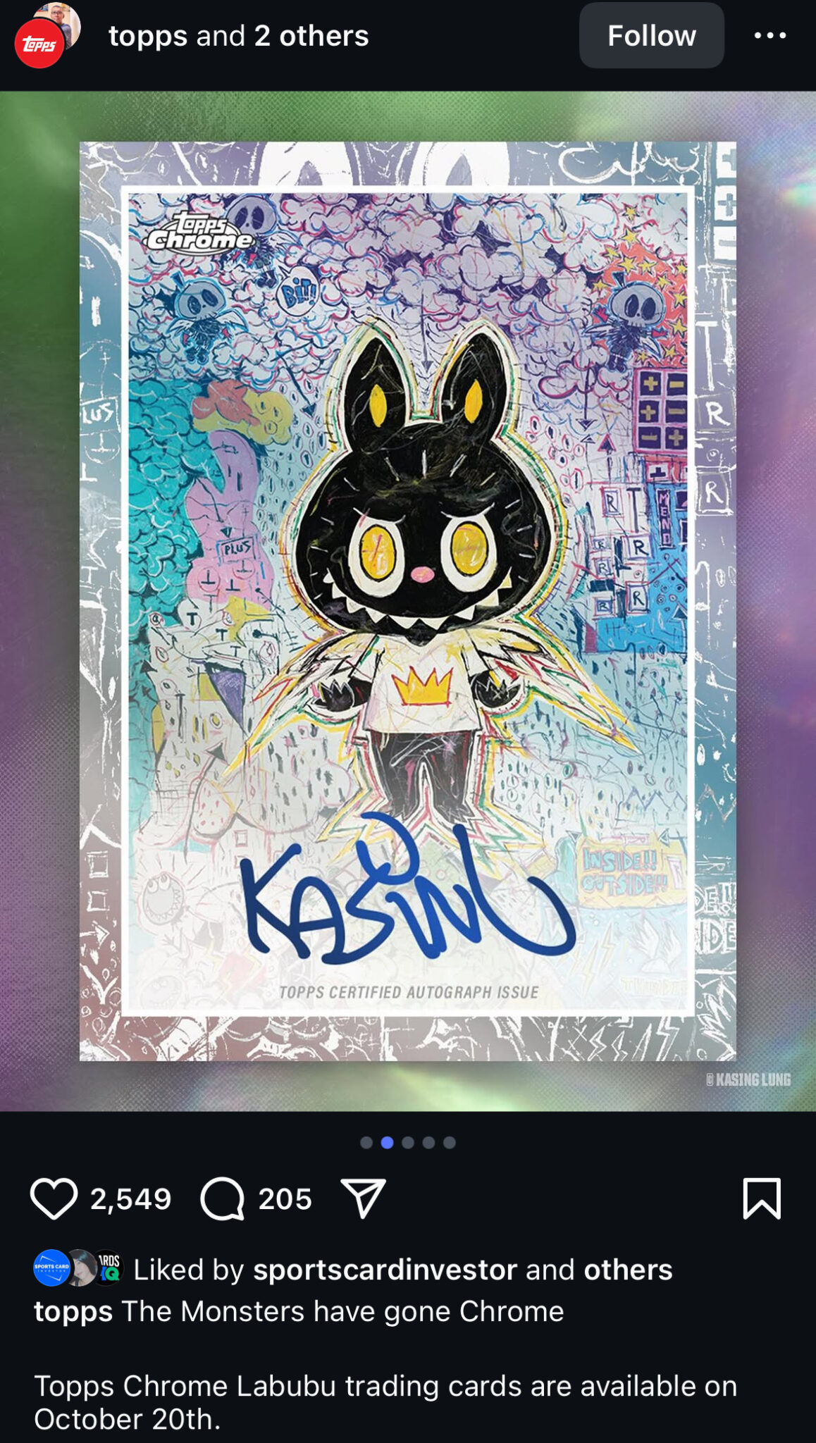 2025 Topps Chrome Labubu Preview Checklist & Pack ODDS - Sports Card Dad